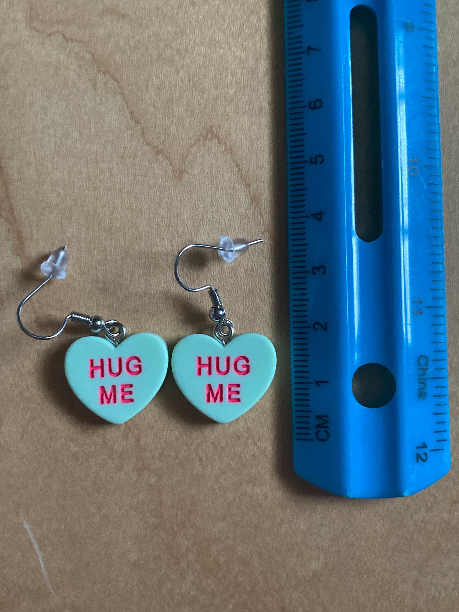 Sweethearts Earrings Conversation Hearts Hug Me Valentines Day Candy ...
