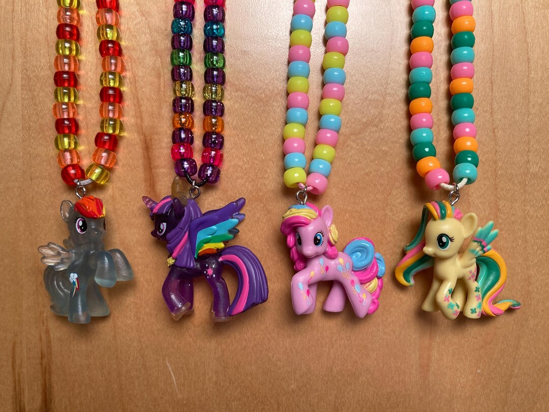 MLP Kandi Necklace My Little Pony Scene Rave Rainbow Dash Twilight ...