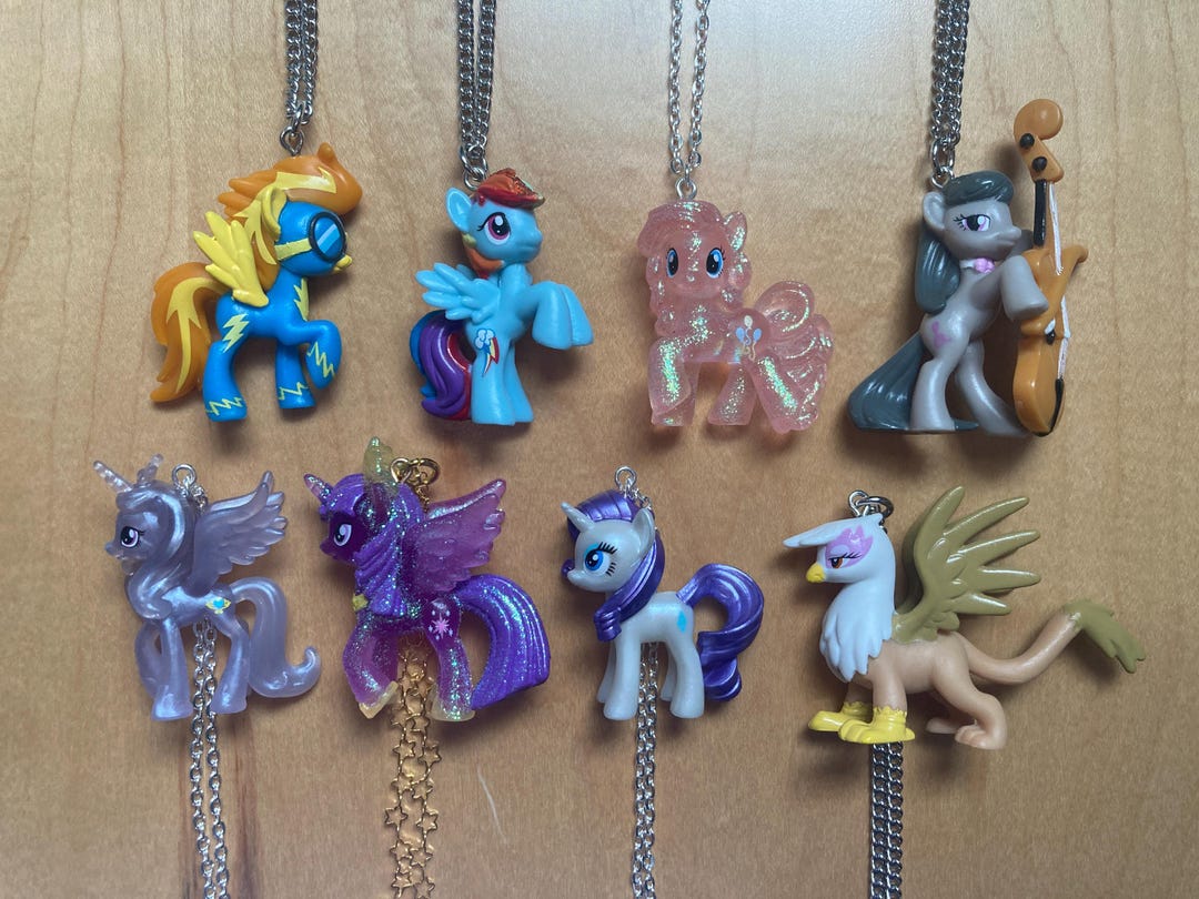 MLP Necklace My Little Pony Horse Pegasus Unicorn Alicorn Royalty ...