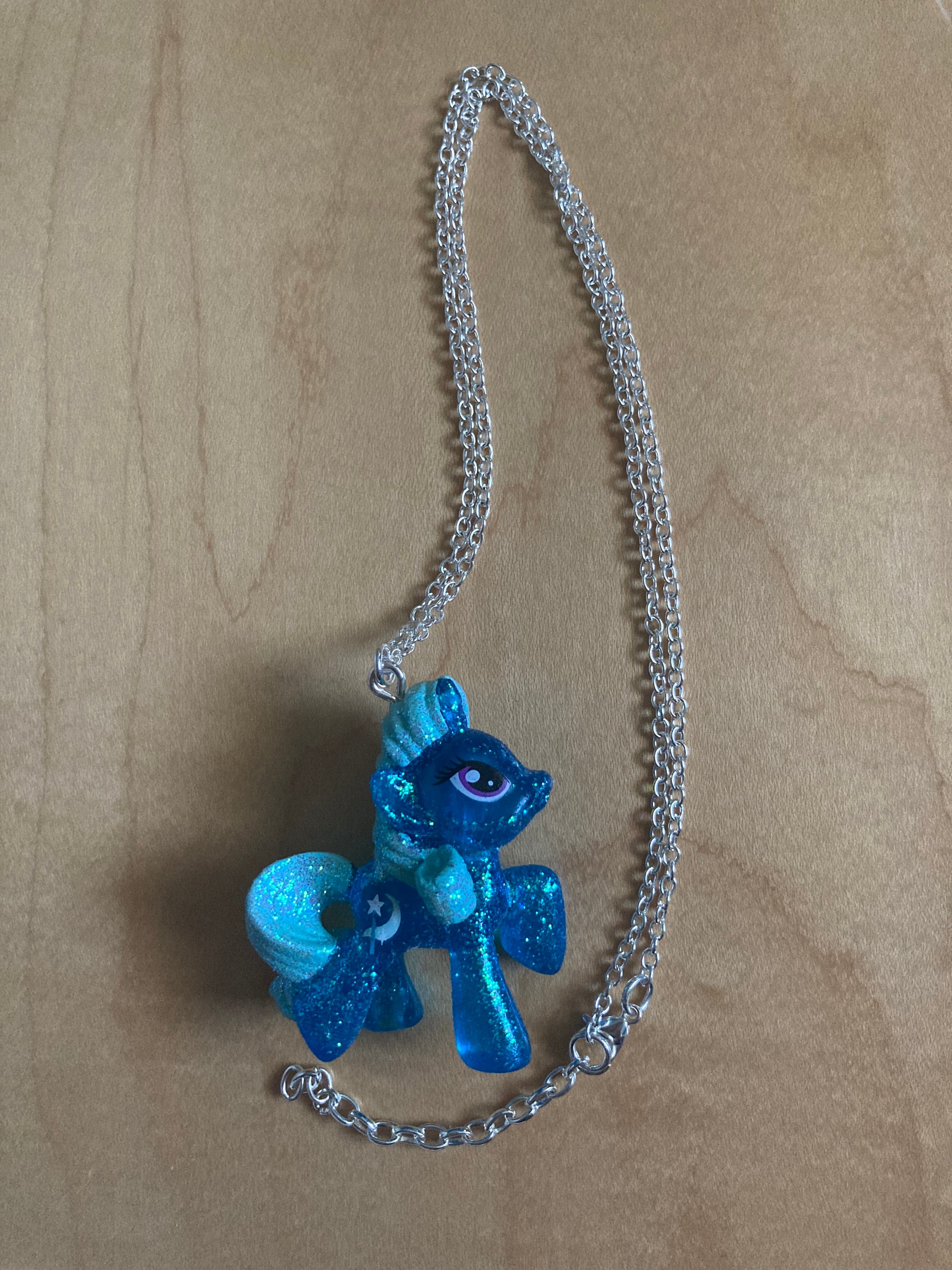 MLP Necklace My Little Pony Horse Unicorn Pegasus Alicorn Glitter ...