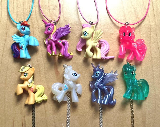 MLP Necklace My Little Pony Horse Cute Rarity Princess Cadance Luna ...