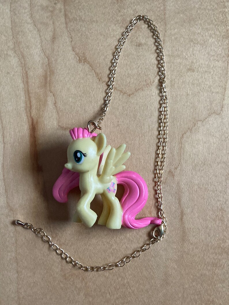 MLP Necklace My Little Pony Fluttershy Rarity Applejack Pinkie - Etsy