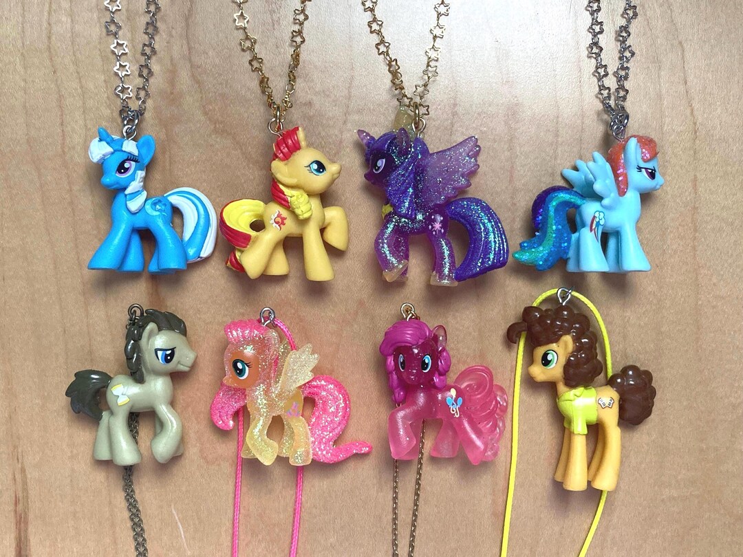 MLP Necklace My Little Pony Princess Alicorn Horse Unicorn Stars ...