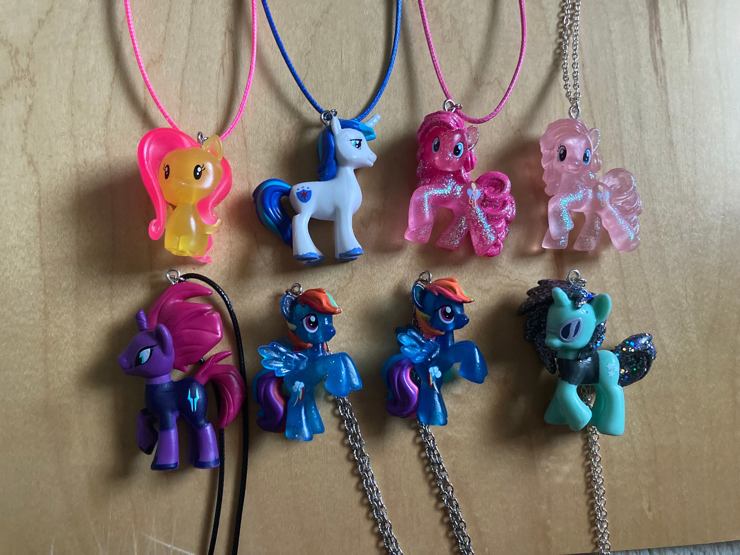 MLP Necklace My Little Pony New Nickel-free Fluttershy Pinkie Pie ...