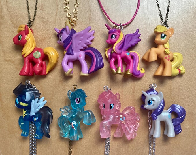 MLP Necklace Twilight Sparkle Stars Applejack Rarity Princess Cadance ...