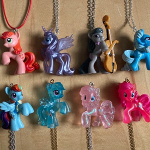 MLP Necklace My Little Pony Rainbow Dash Pinkie Pie Princess Luna ...