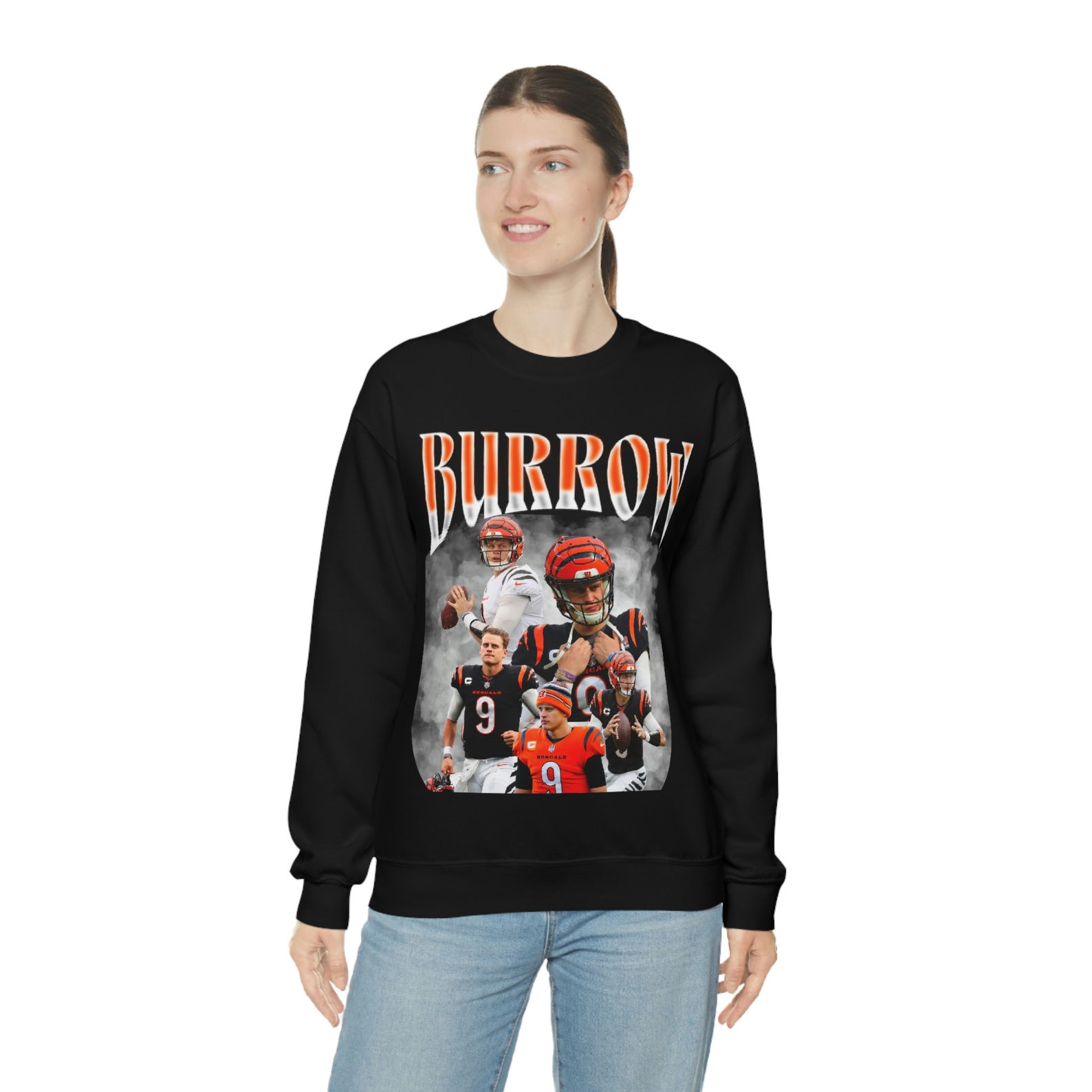 BURROW 90s Vintage Inspired Joe Burrow Sweatshirt NFL Vintage - Etsy