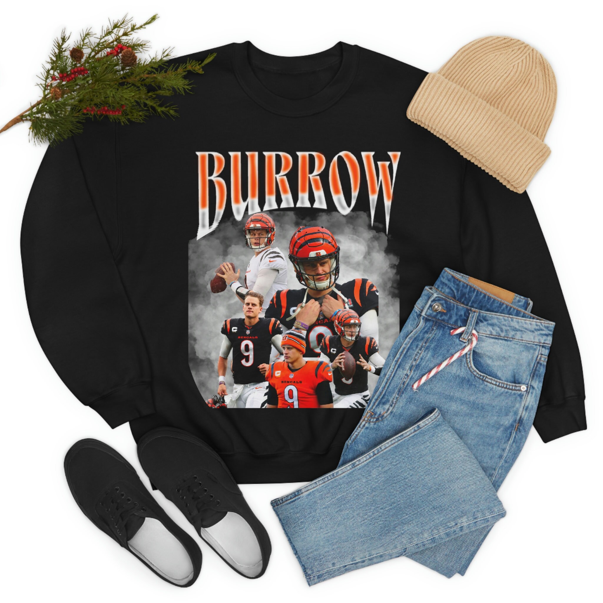 BURROW 90s Vintage Inspired Joe Burrow Sweatshirt NFL Vintage - Etsy