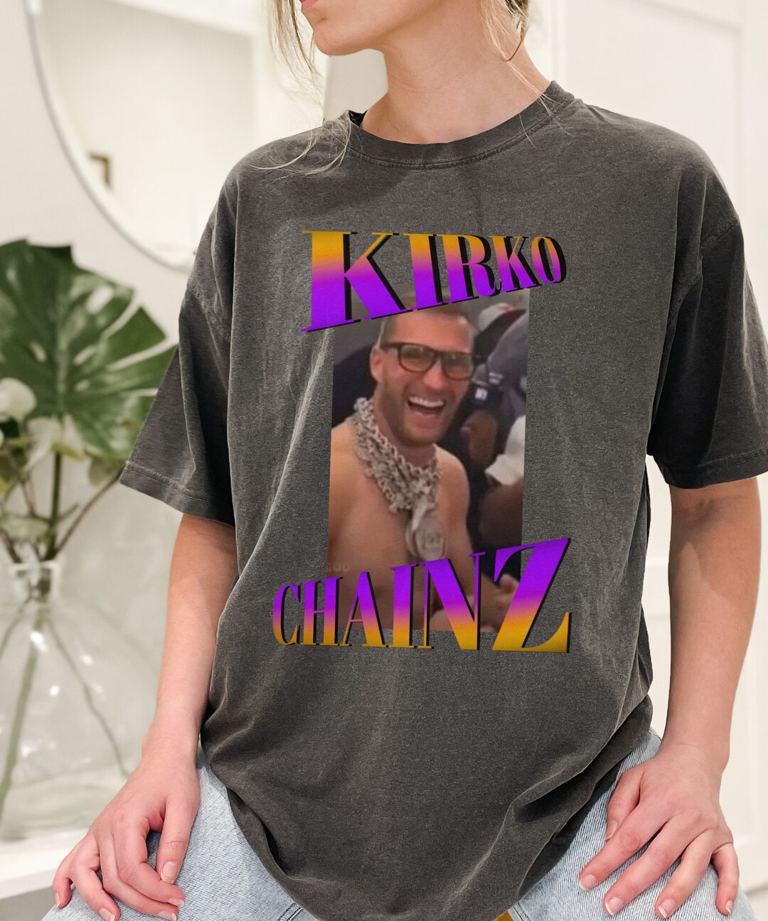 COMFORT COLORS Kirk Cousins 90s Vintage Inspired Kirko Chainz - Etsy