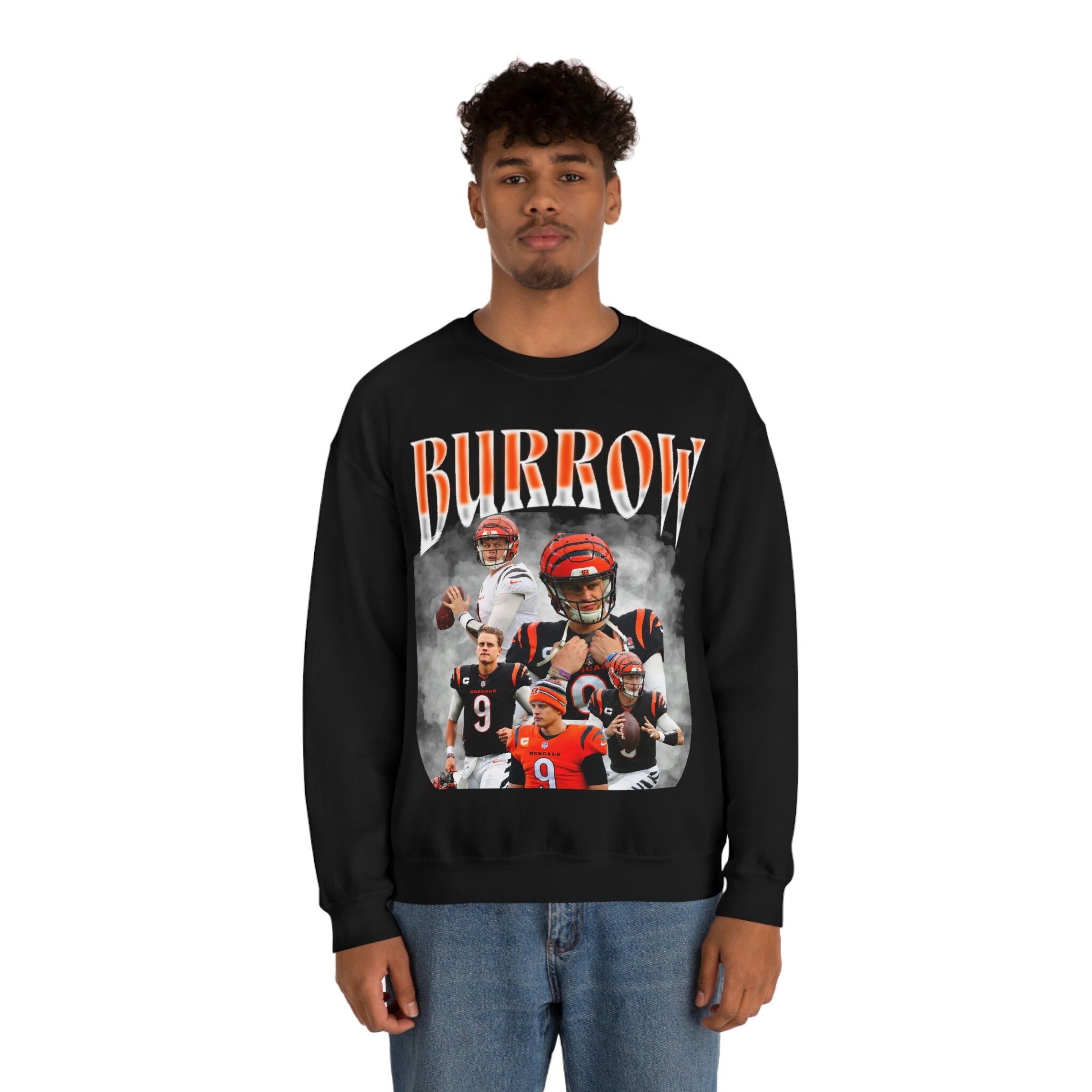 BURROW 90s Vintage Inspired Joe Burrow Sweatshirt NFL Vintage - Etsy