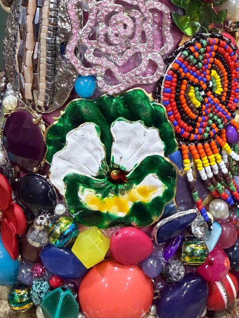 Whimsical One of a Kind Rare Sparkling Jeweled 13” Christmas Tree ...