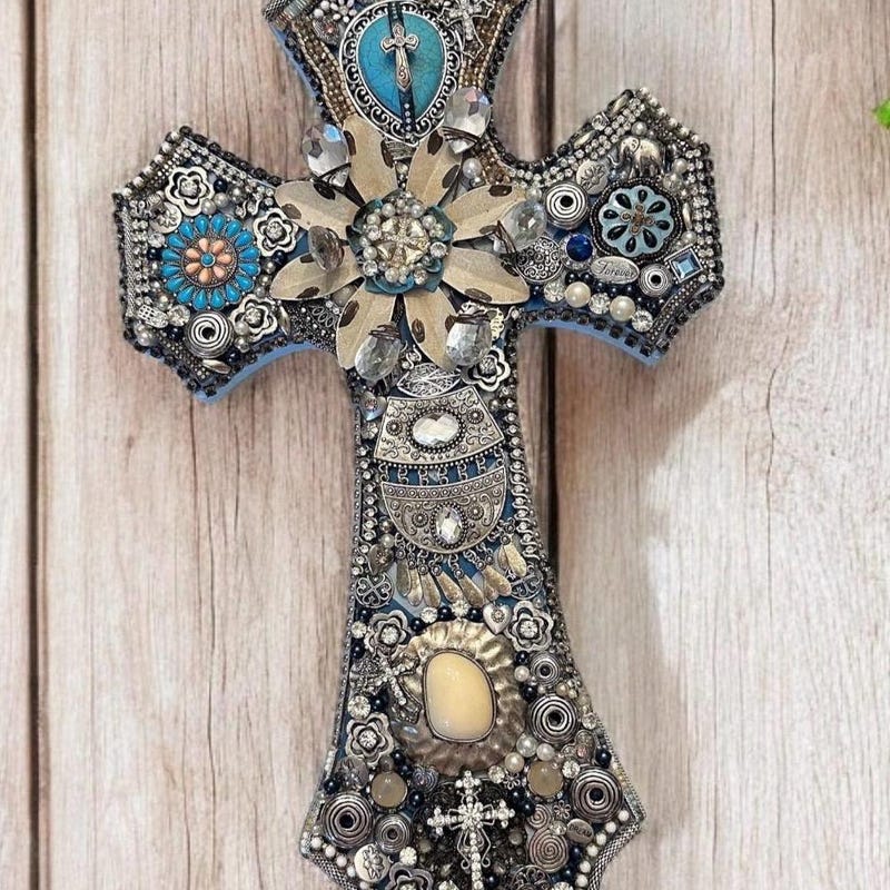 Jeweled Wall Cross - Etsy