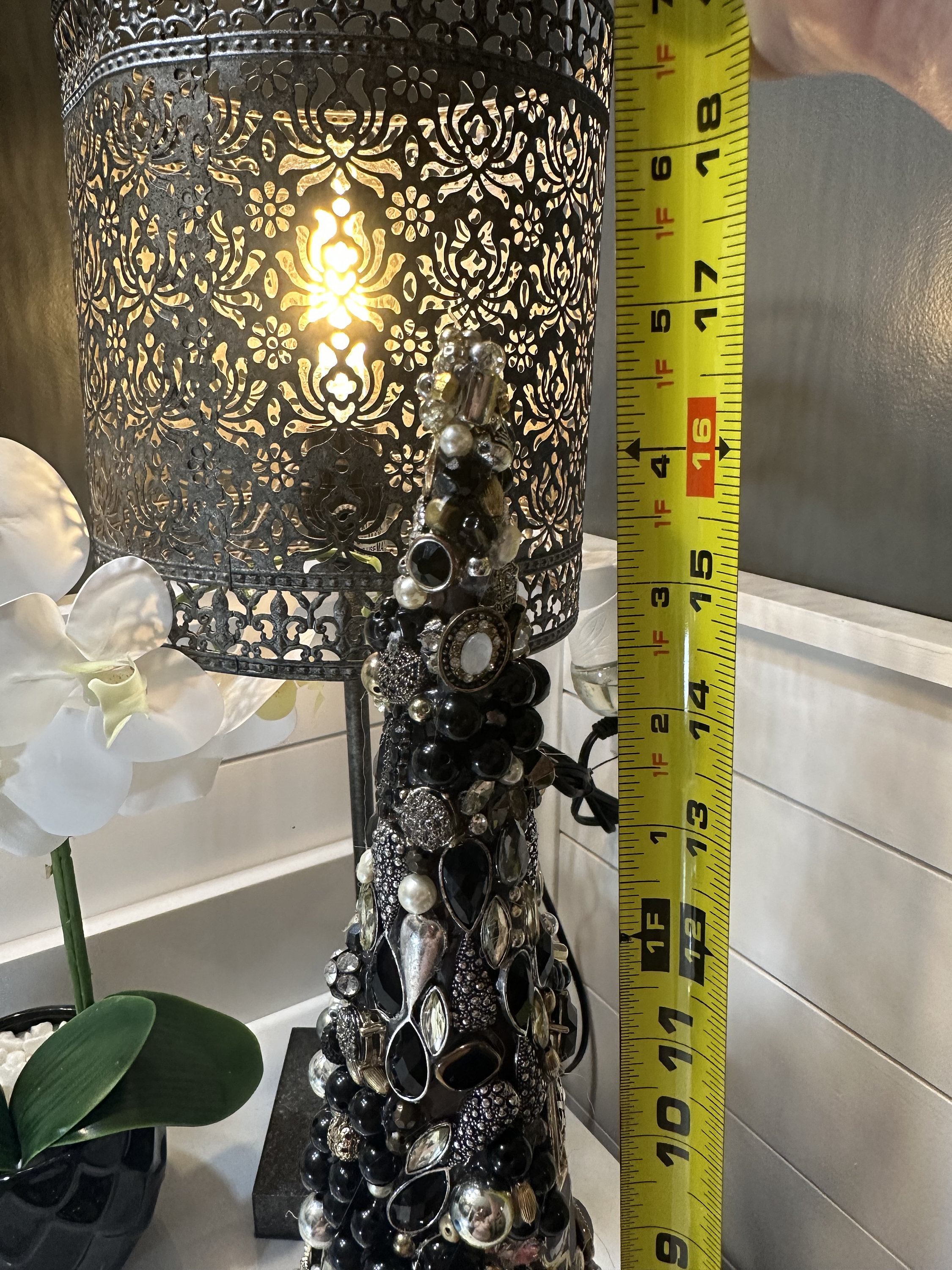 Rare Repurposed Black & Tan Rhinestone Crystal Jeweled Tree - Etsy