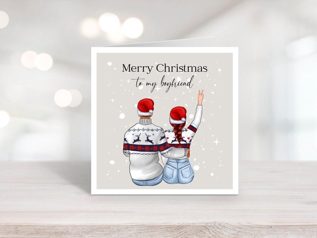 Christmas Card for Partner Girlfriend Christmas Card Boyfriend ...