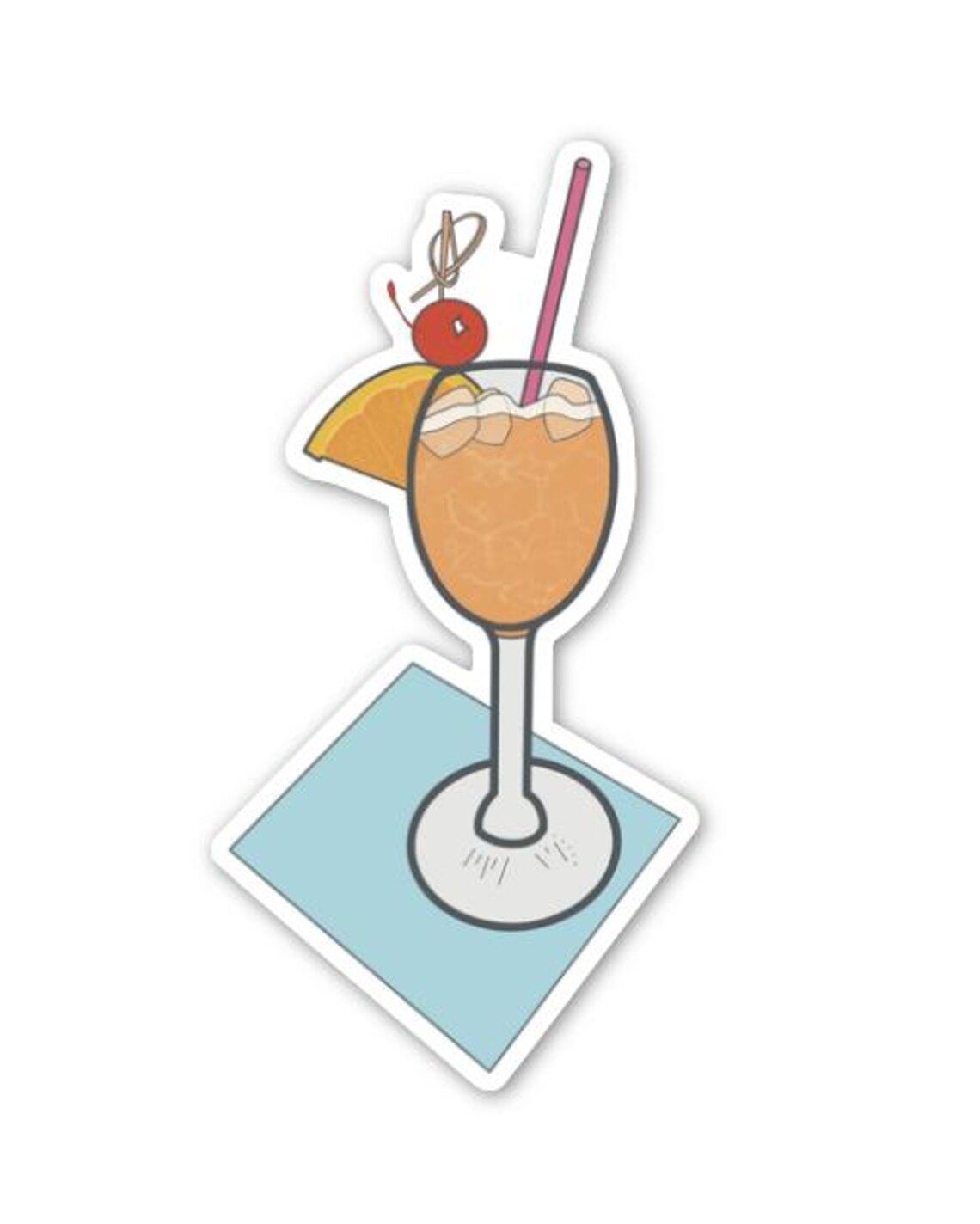 Aperol Spritz Sticker, Cocktail Sticker, 1.8" X 3.5", Die Cut - Etsy