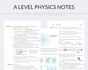 A Level Physics Ultimate Notes Handwritten Revision Notes - Etsy