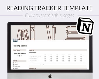 Notion Reading Journal Template, Digital Reading Journal, Book Reading Tracker, Book Review ...