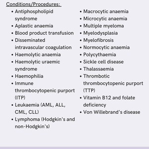 Haematology Conditions With Flashcards | Medical School Study Guide ...