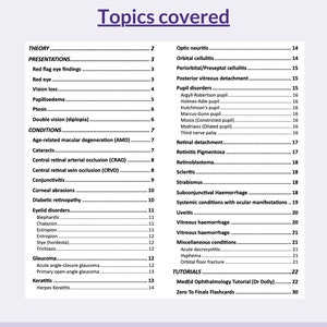 Ophthalmology Conditions With Flashcards | Medical School Study Guide ...