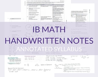 IB Biology Notes SL and HL | Handwritten Revision Notes | Study Guide ...
