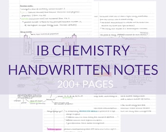 IB Biology Notes SL and HL | Handwritten Revision Notes | Study Guide ...