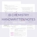 IB Chemistry Ultimate Notes SL and HL | Handwritten Revision Notes ...