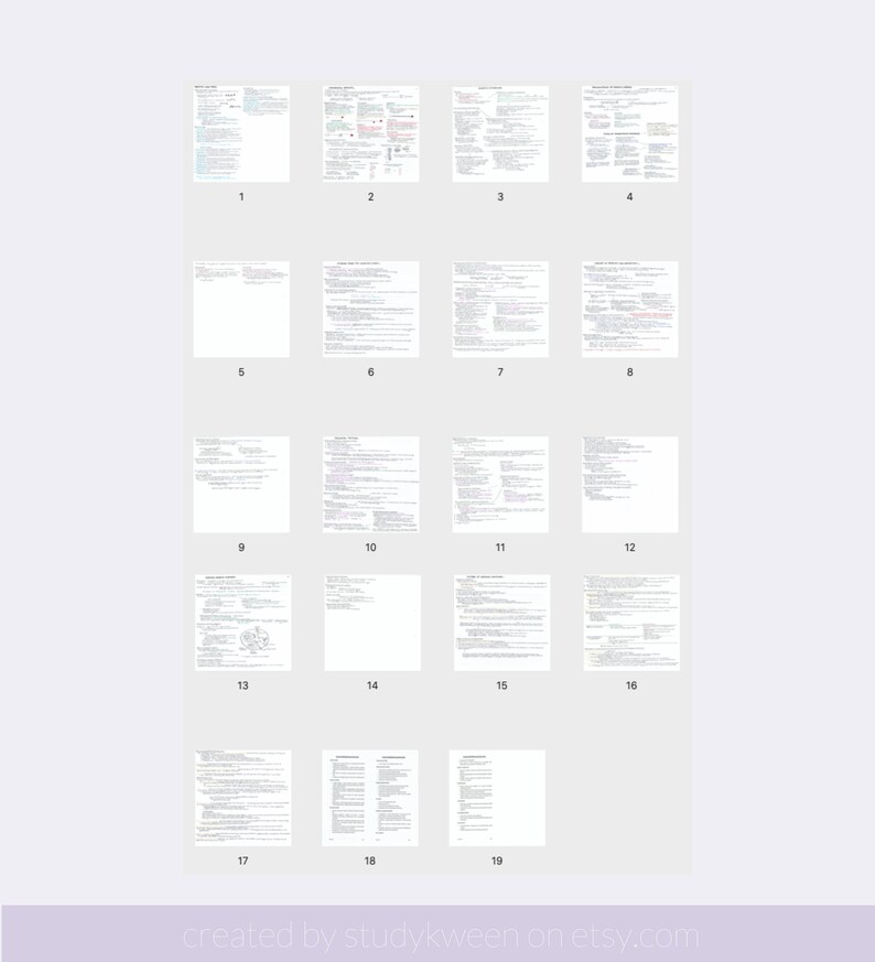 Genetics Medical School Study Guide | Handwritten Notes - Etsy