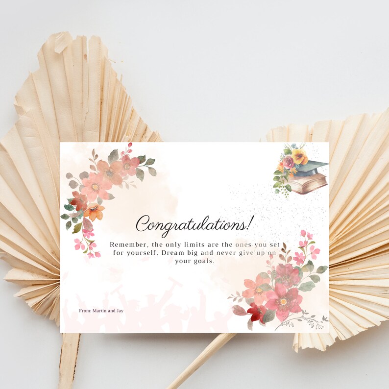 Graduation Congrats Card Printable Template, Graduation Congrats Card ...
