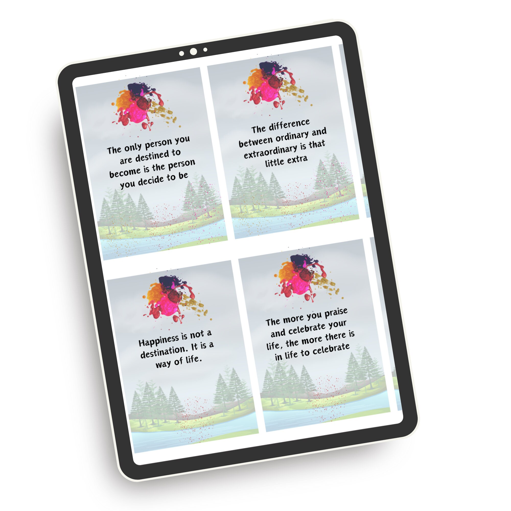 Printable Positive Affirmation Cards for Kids, Set of 24 Kids ...