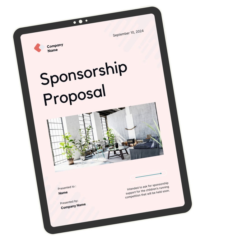 Sponsorship Proposal Printable Template, Editable Canva Instant ...