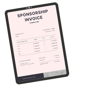 Sponsorship Proposal Printable Template, Editable Canva Instant ...