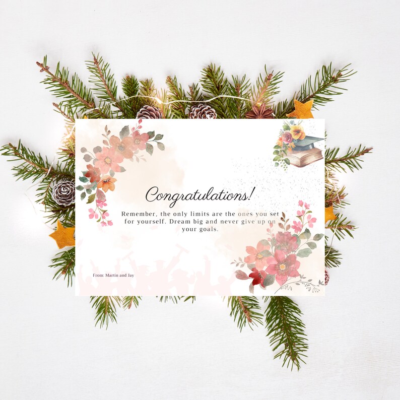 Graduation Congrats Card Printable Template, Graduation Congrats Card ...