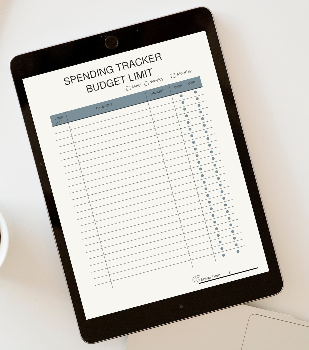 Simple Spending Tracker Printable/everyday Spending Tracker/editable ...