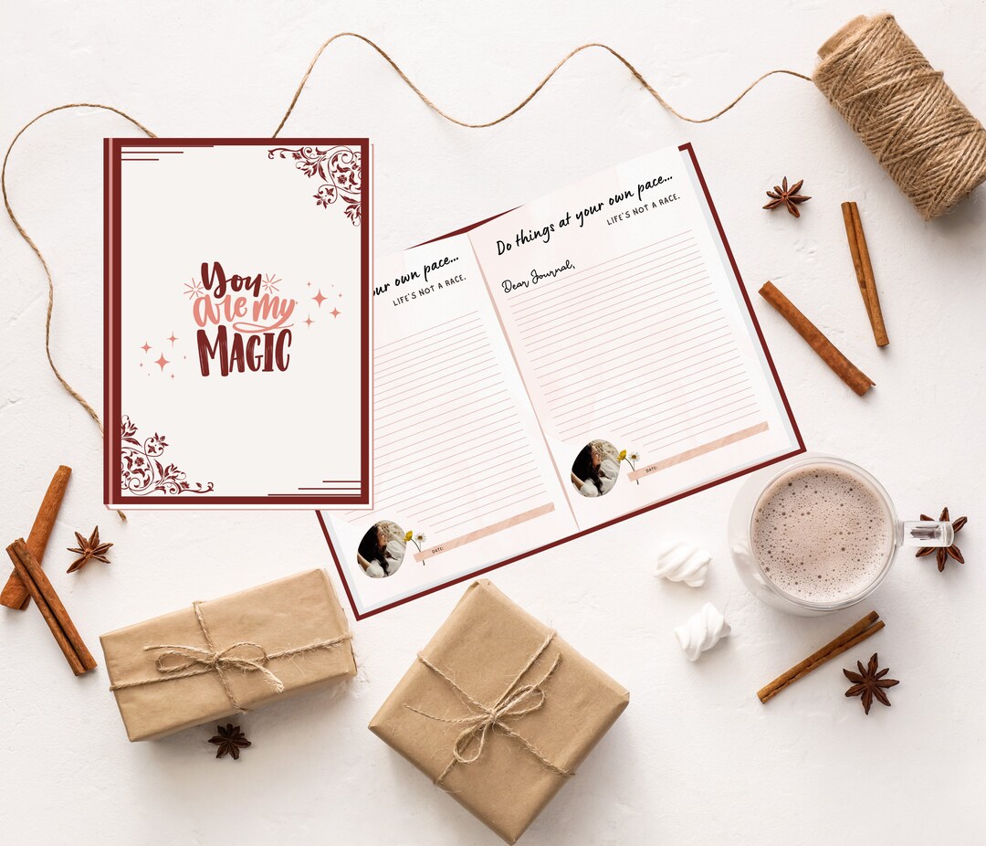 Red Brown Minimalist Printable Journal, Goodnotes & Notability ...