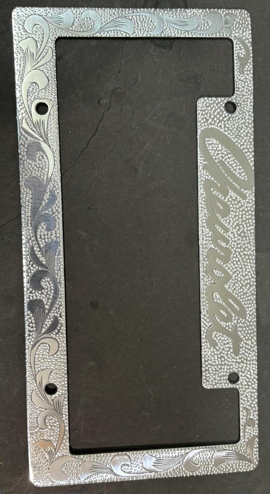 Chevrolet Plate Frame and Little Tree Pack Engraved - Etsy