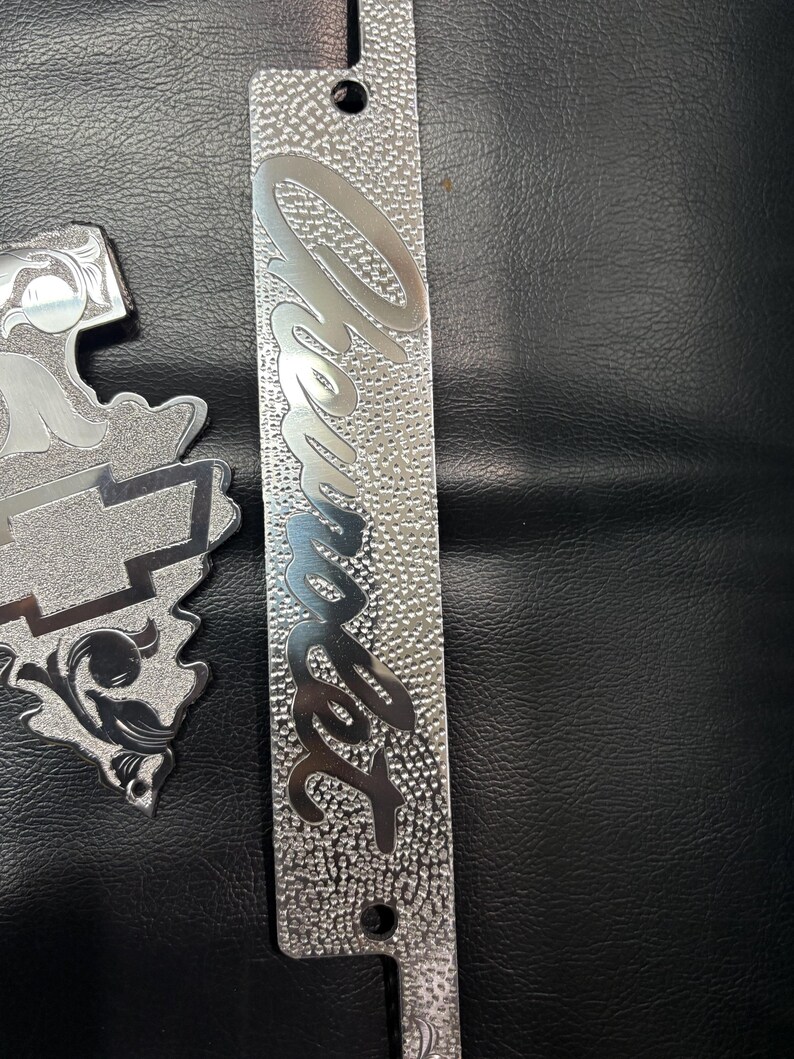 Chevrolet Plate Frame and Little Tree Pack Engraved - Etsy