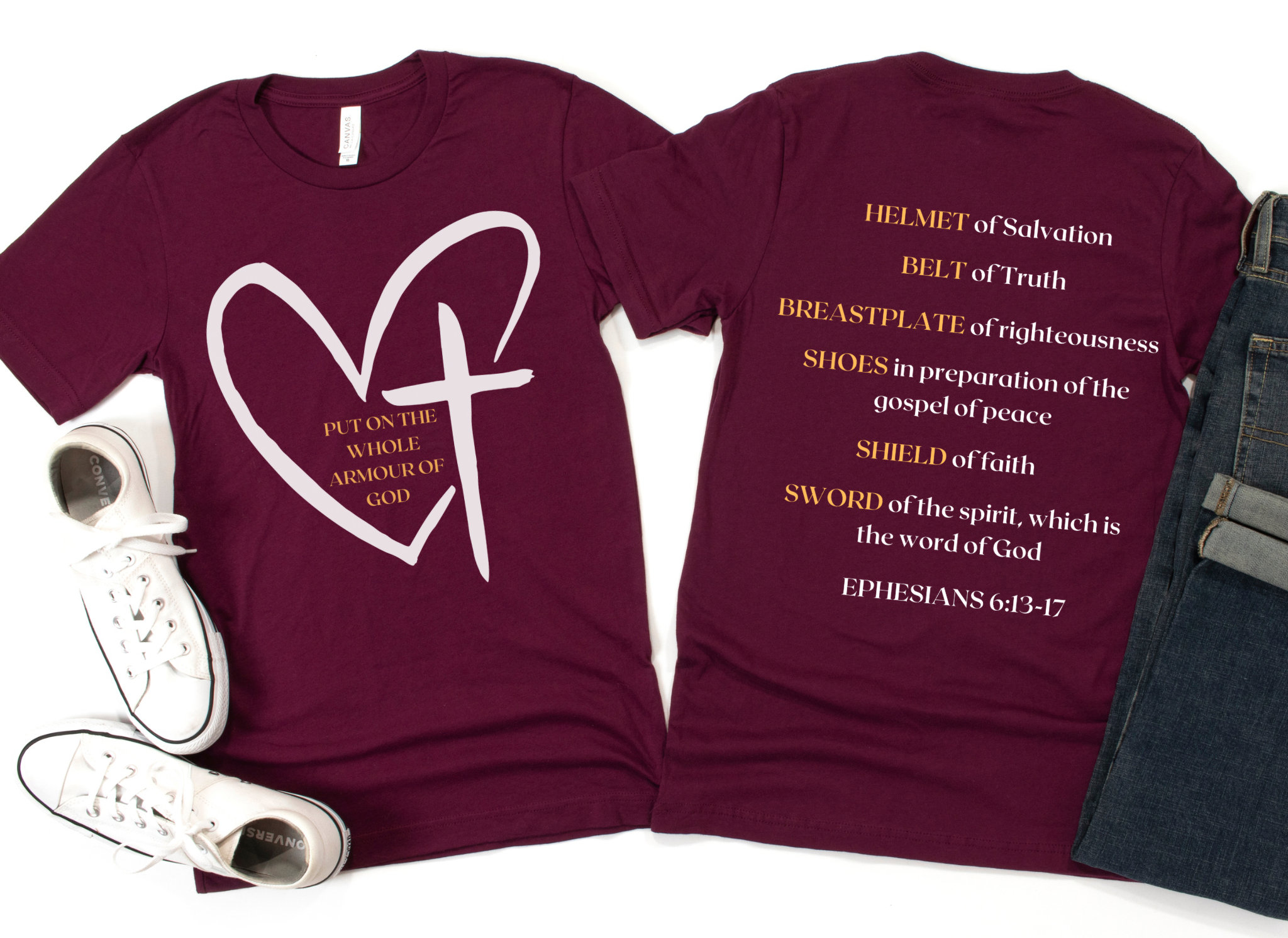 Armor of God Shirt Ephesians Bible Verse Shirt Religious Tshirt ...