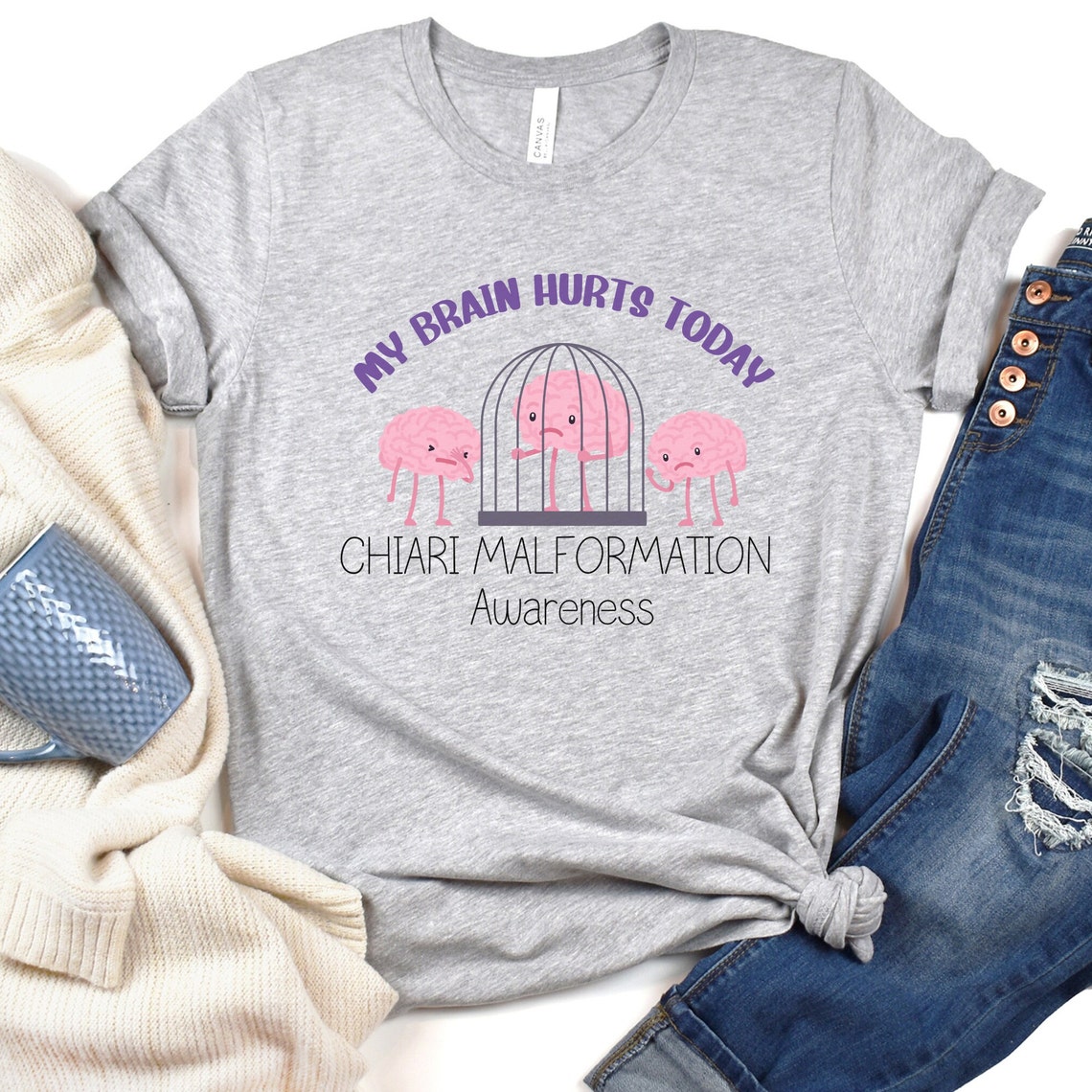 Chiari Malformation Shirt, Chiari Malformation Awarenessshirt, Chiari ...