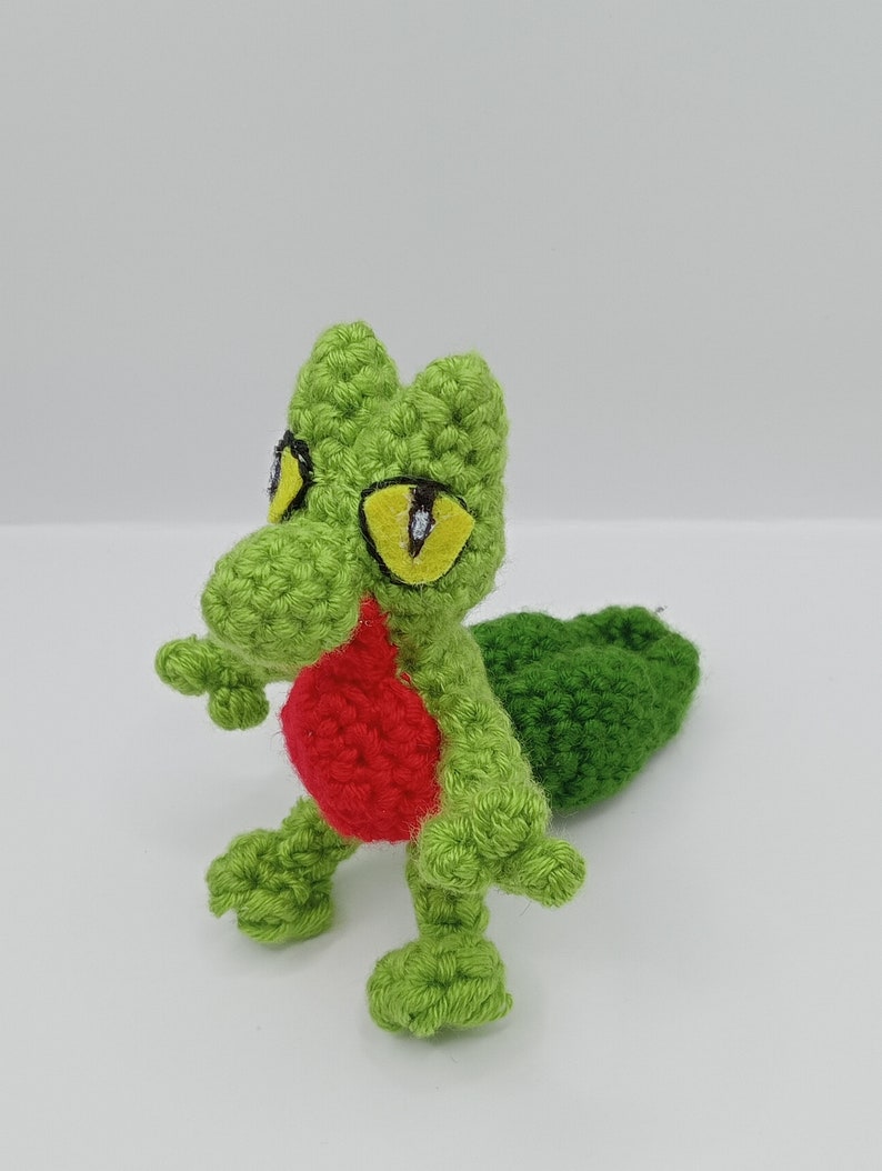 Pokémon Plush Treecko Crochet Amigurumi 100% HANDMADE Pokemon Plushie ...