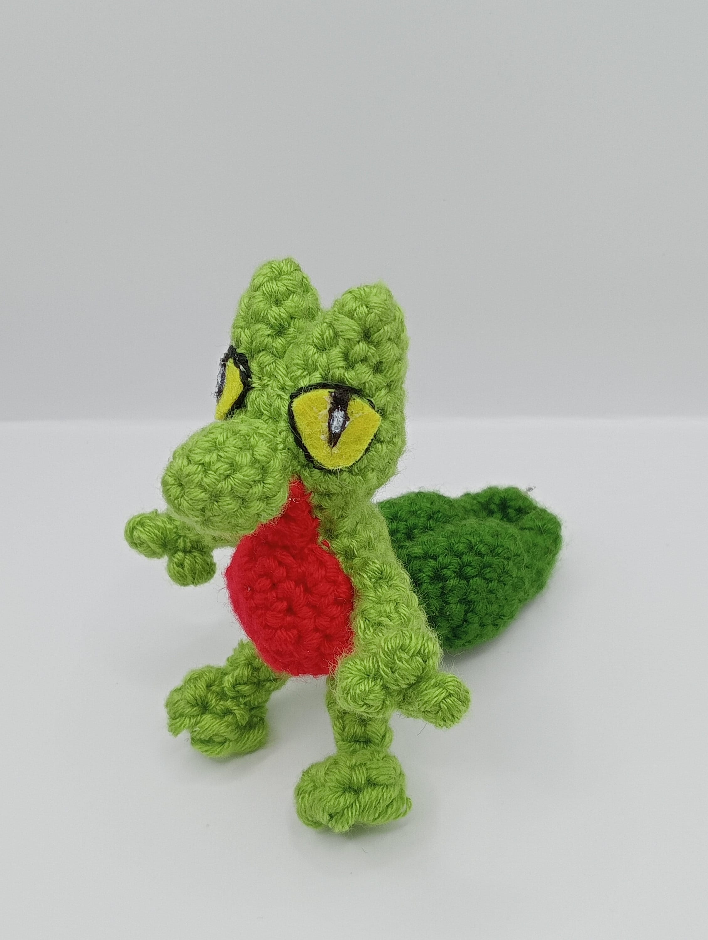 Pokémon Plush Treecko Crochet Amigurumi 100% HANDMADE Pokemon Plushie ...