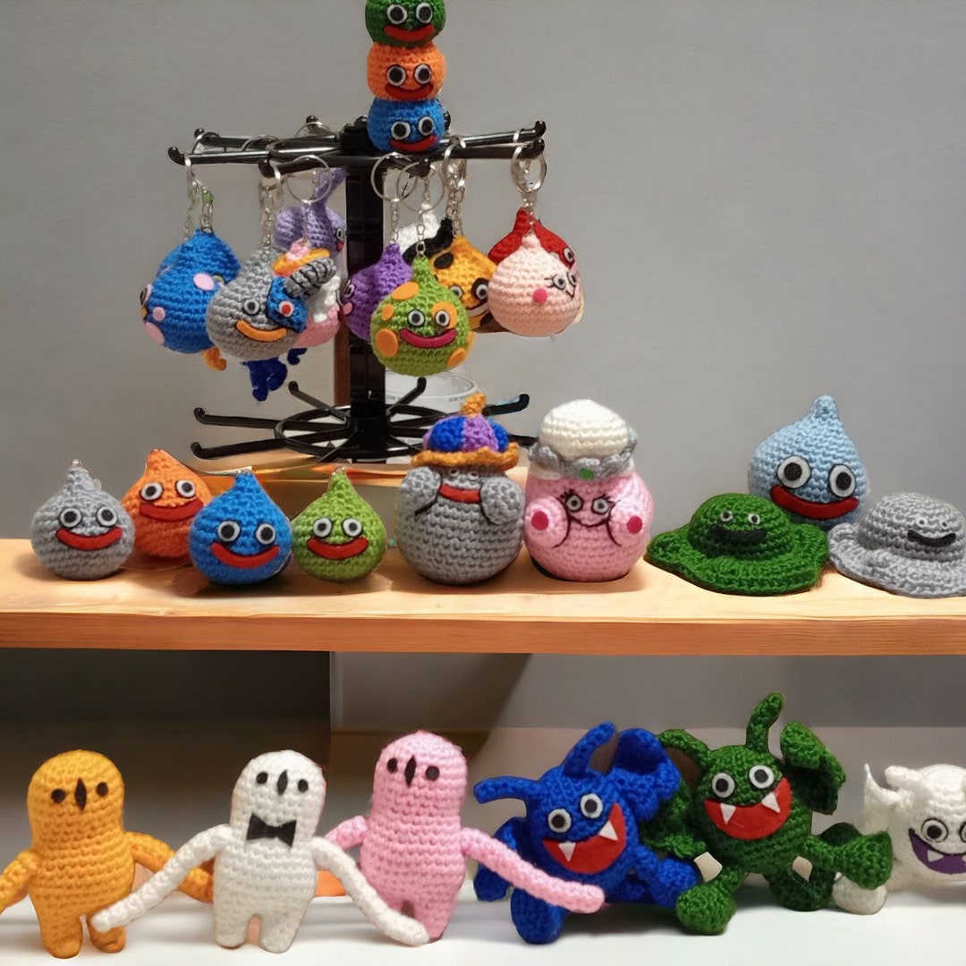 Dragon Quest Family Slime Toys Crochet Plush Handmade Perfect Gifts for ...