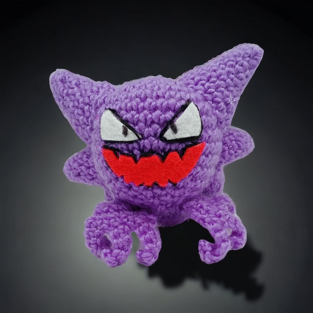 Pokemon Plush Haunter Pokemon Crochet Handmade,gifts for Kids. - Etsy
