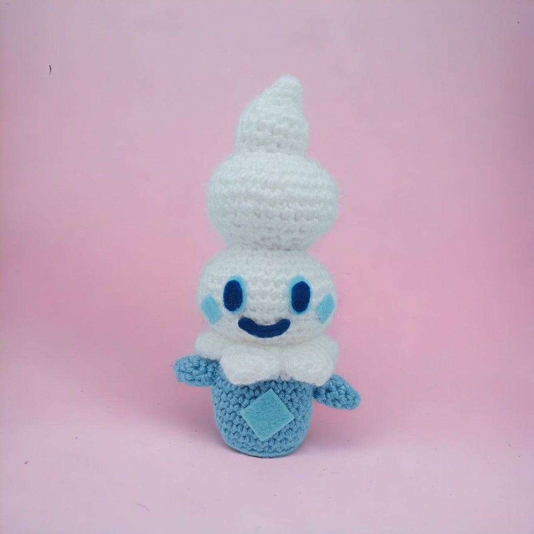 Pokemon Plush Vanillite Amigurumi 100%HAND-MADE Pokemon Plush - Etsy