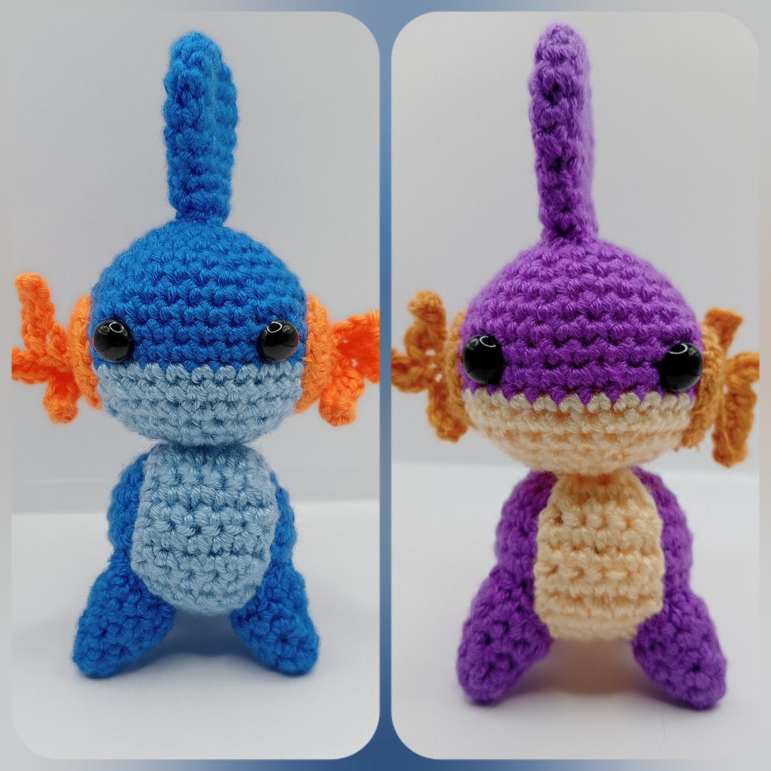 Pokemon Plush Mudkip Crochet Amigurumi Pokemon Handmade Gift - Etsy