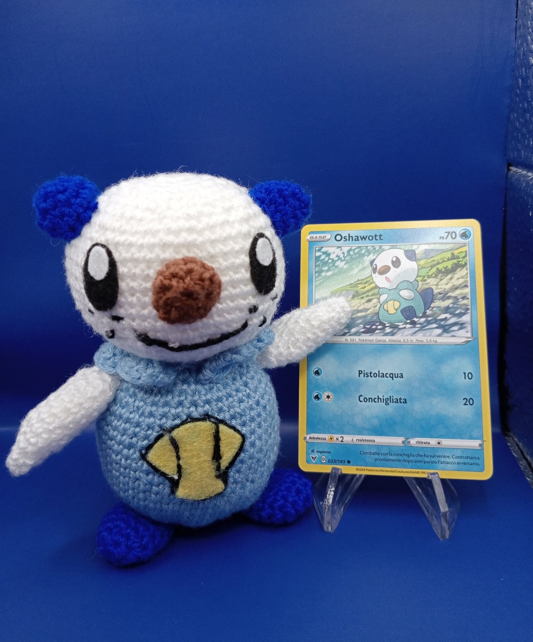 Pokemon Plush Crochet Oshawott Amigurumi 100%HANDMADE Pokemon - Etsy