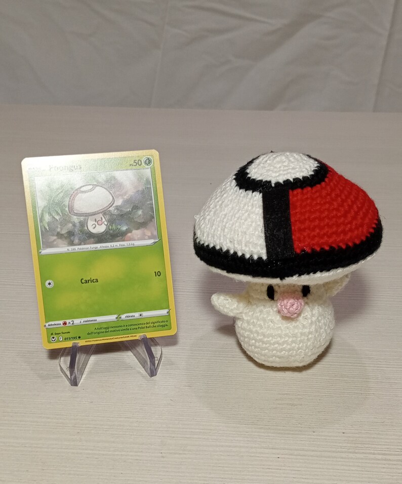 Pokemon Plush Crochet Foongus Amigurumi 100%HANDMADE Pokemon Plushie - Etsy