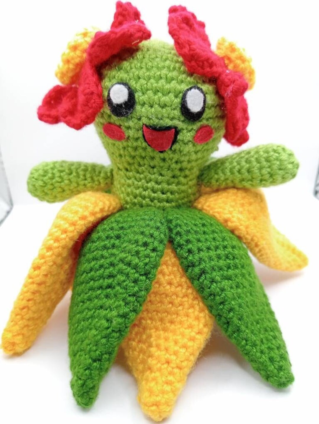Pokémon Inspired Bellossom Amigurumi 100%HANDMADE Pokemon Plush - Etsy