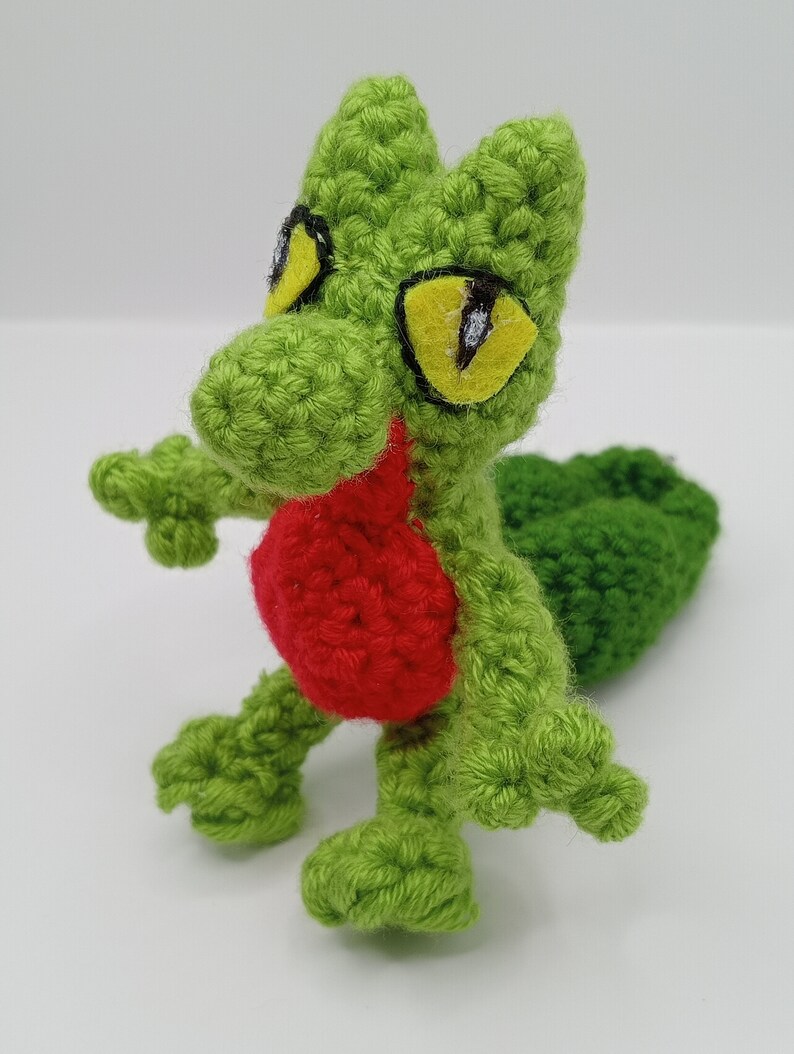 Pokémon Plush Treecko Crochet Amigurumi 100% HANDMADE Pokemon Plushie ...