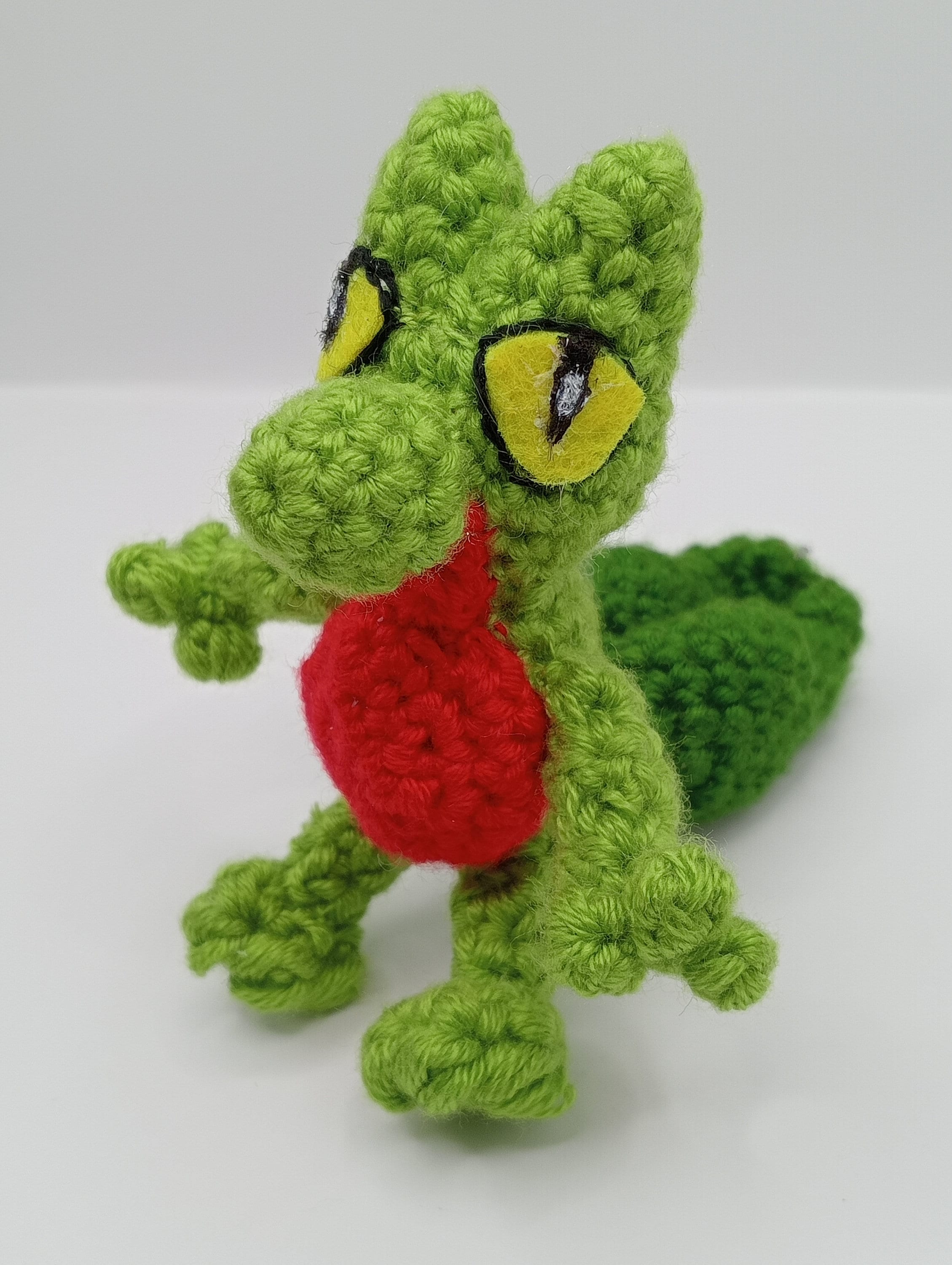 Pokémon Plush Treecko Crochet Amigurumi 100% HANDMADE Pokemon Plushie ...