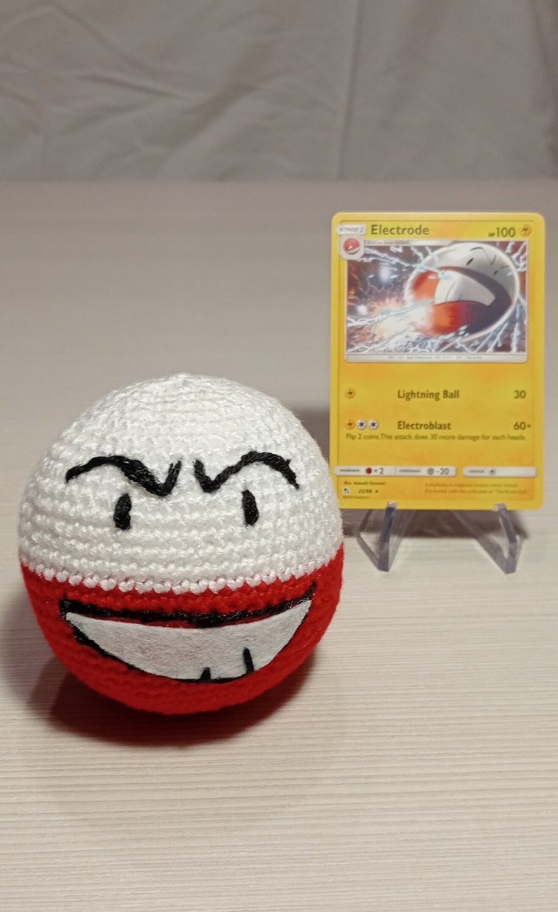 Pokemon Plush Crochet Electrode Amigurumi 100%HANDMADE Pokemon Plush - Etsy